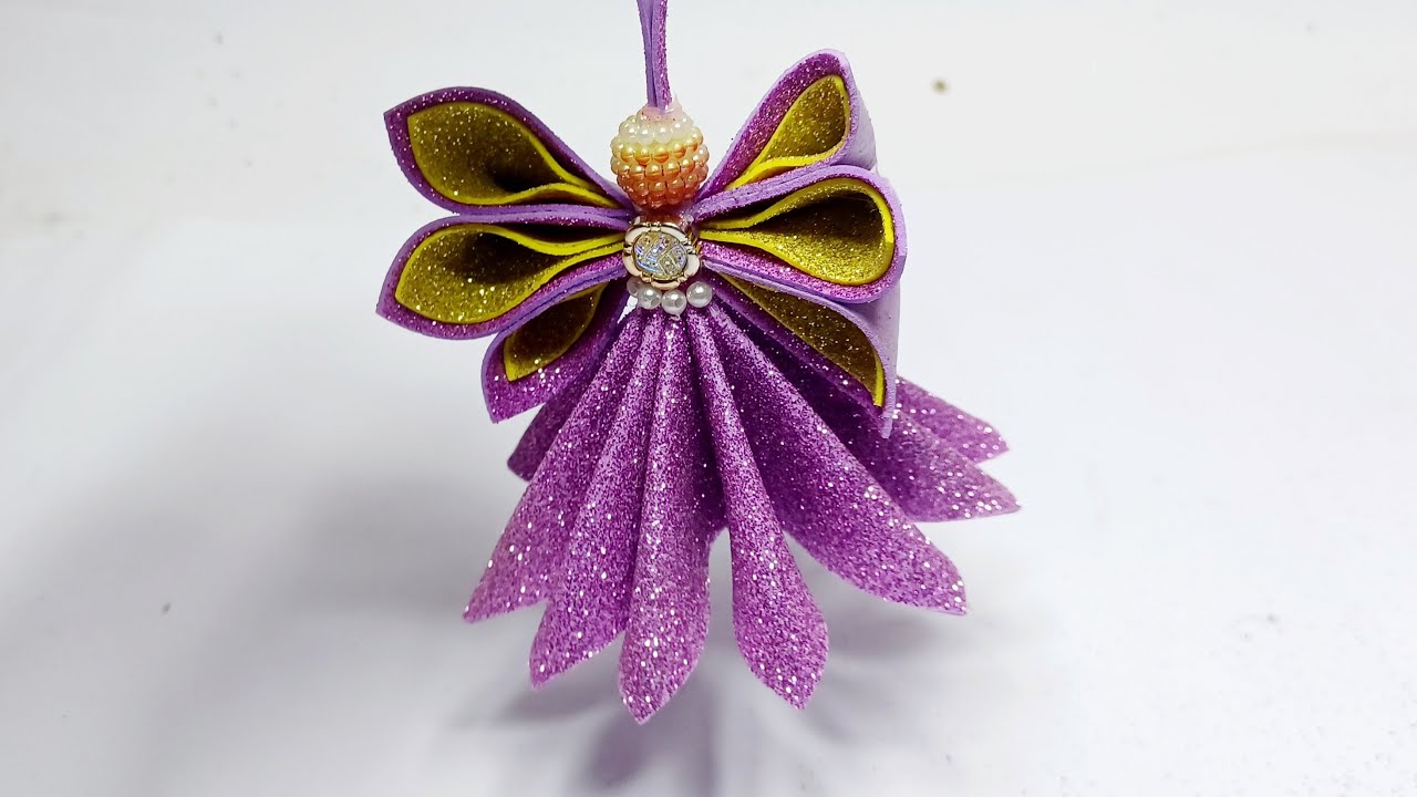 How to Make Angel for Christmas | DIY Christmas Angel with Glitter Foam ...
