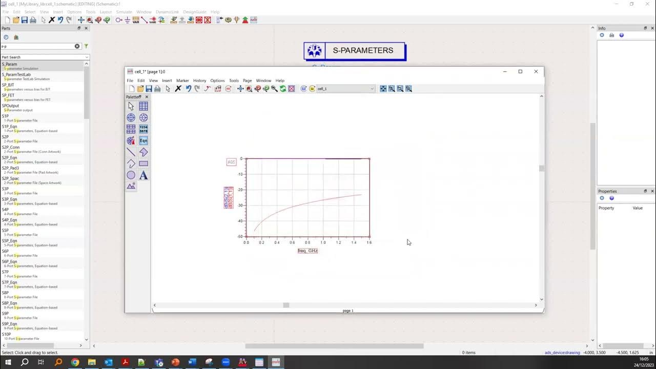 Schematic S-Parameter Simulations in Keysight ADS: Closed-Form Microstrip Line Model - YouTube