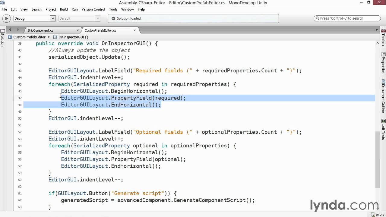 Advanced Unity 3d Game Programming 09 02 Customeditor Youtube