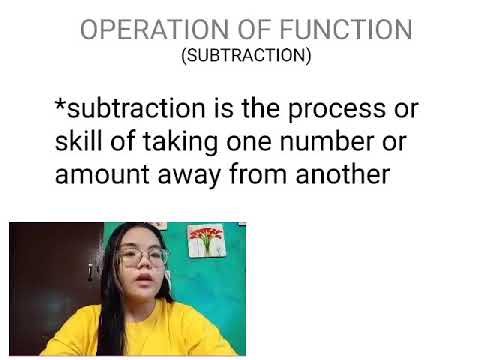 OPERATION OF FUNCTION (SUBTRACTION)|EXAMPLE - YouTube