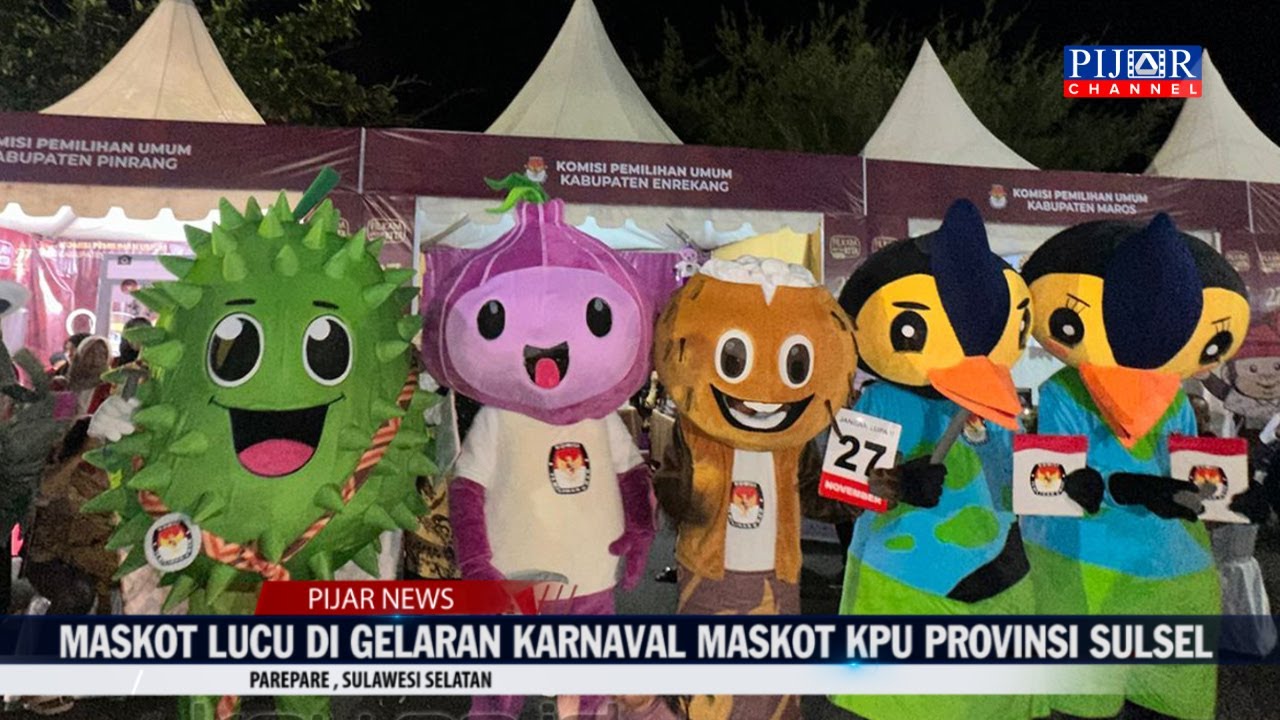 Maskot Lucu di Gelaran Karnaval Maskot KPU Sulsel - YouTube