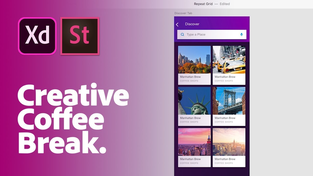 Creative Coffee Break How To Use Repeat Grids In Adobe XD I Adobe UK Creative Coffee Break How To Use Repeat Grids In Adobe XD I Adobe UK