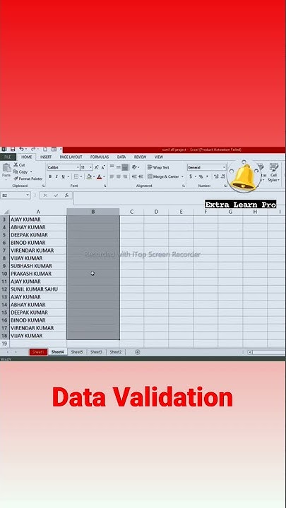 How to Use List in Data Validation | Excel में List Validation का यूज कैसे करें।#excel # ...