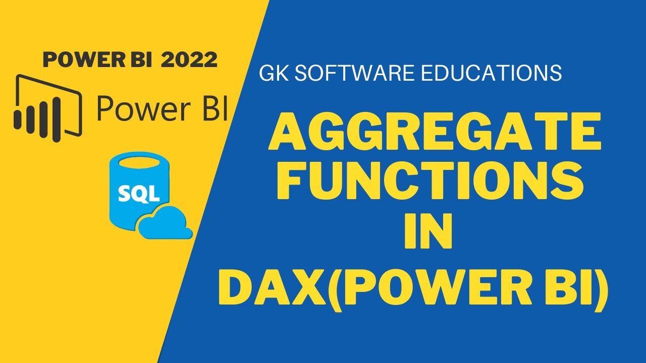 Aggregate functions in DAX - YouTube