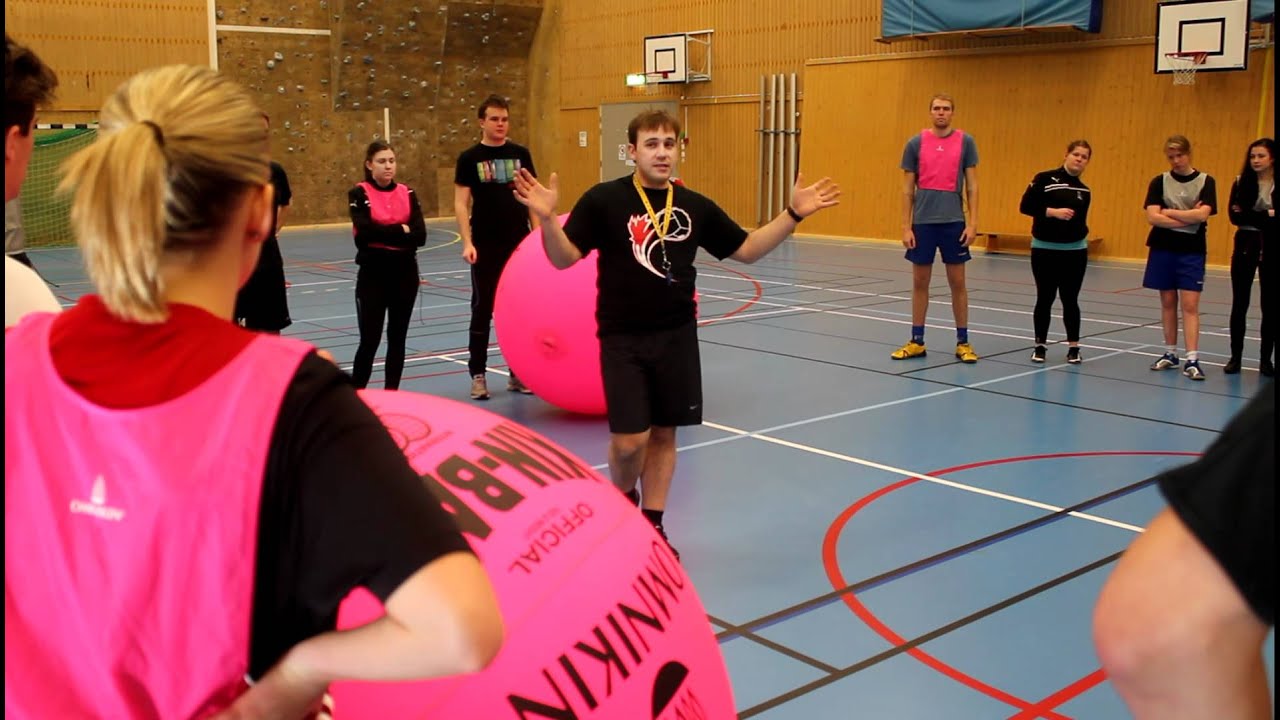 Workshop KIN-BALL Förflytta bollen i grupp1 - YouTube