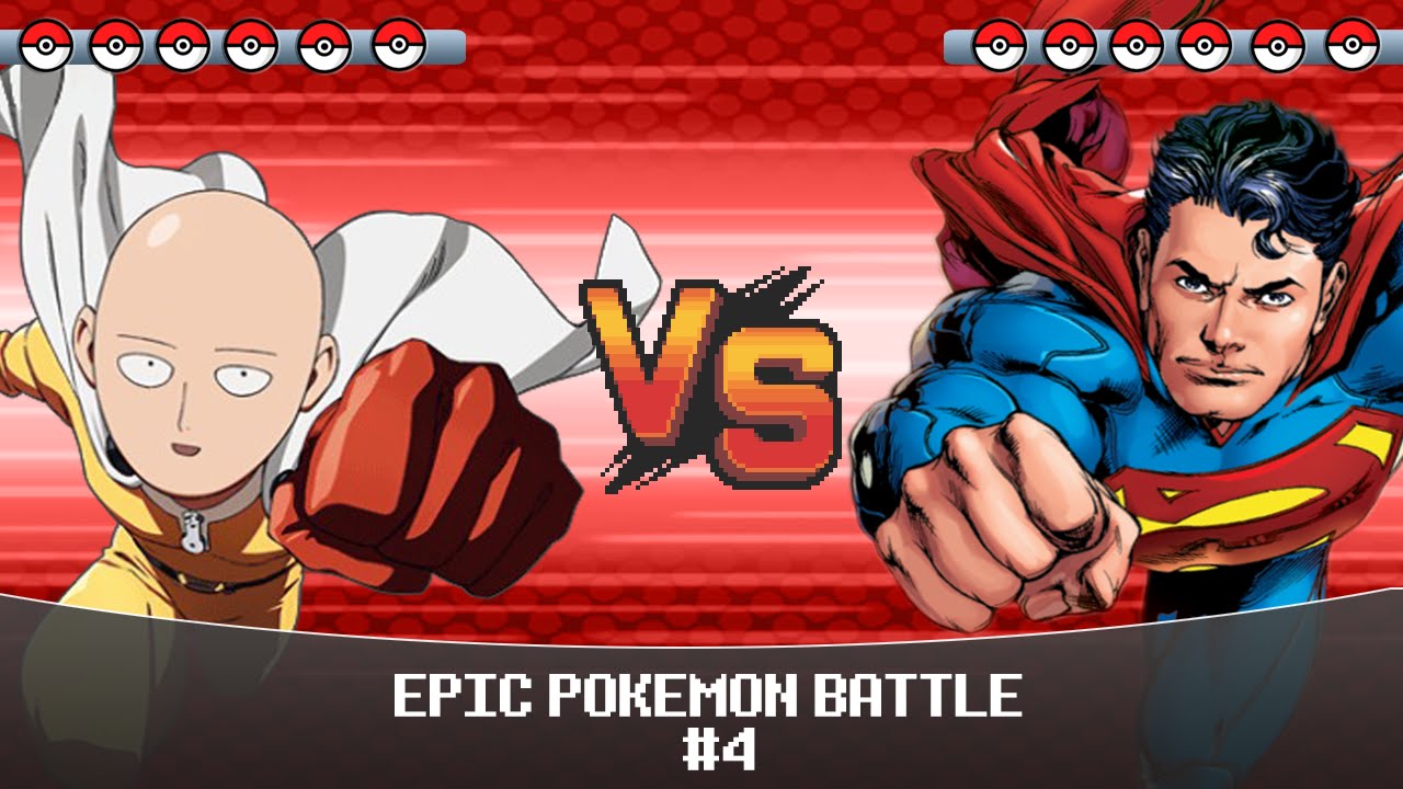 SAITAMA (ONE PUNCH MAN) VS SUPERMAN - #4 EPIC POKEMON BATTLE - YouTube