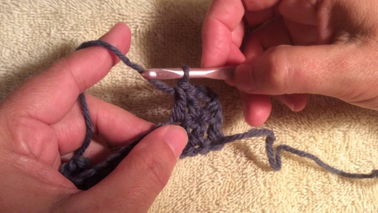Long Crossover Double Crochet - YouTube