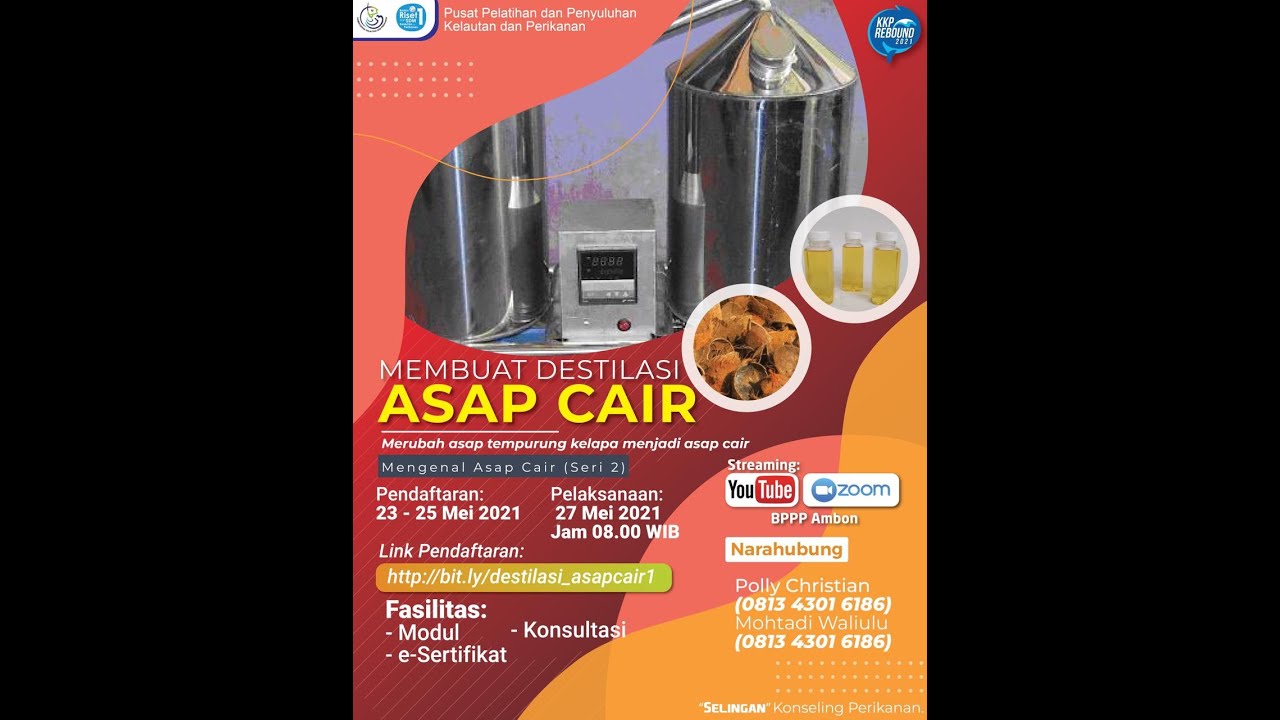 Pelatihan Daring Terbuka Membuat "FILTER ASAP CAIR" BPPP Ambon - YouTube