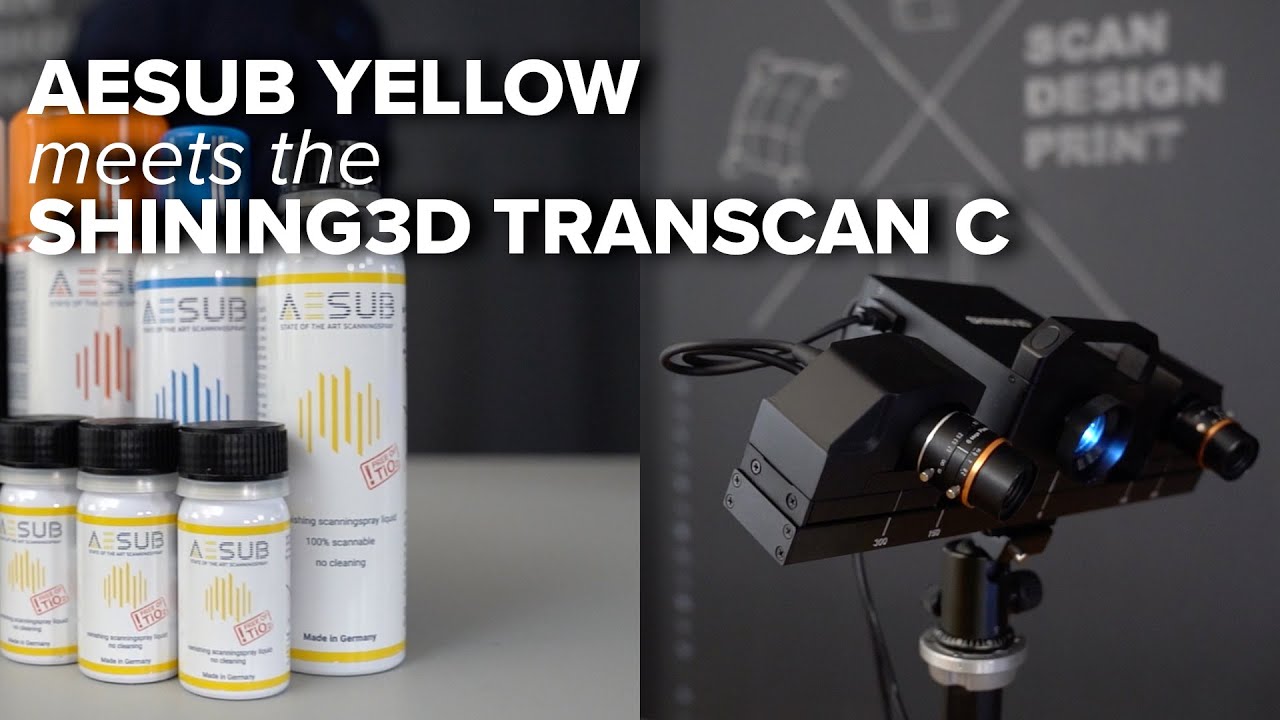 New AESUB YELLOW meets the Shining3d Transact C - YouTube