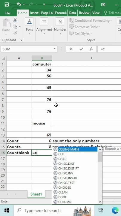 Excel Function Exceltips Excelfunctions Excel Youtube