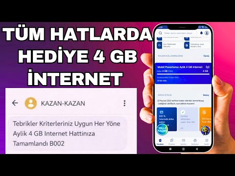 ÜCRETSİZ 4 GB İNTERNET KAMPANYASI ÇIKTI TÜM HATLAR | Turkcell Bedava İnternet 2026