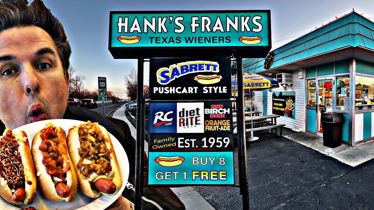 Hot dogs At Hank’s Franks Tastiest Texas Wieners Since 1959 - YouTube