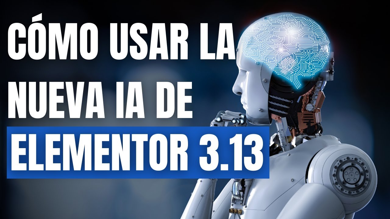 CÓMO USAR LA NUEVA IA DE ELEMENTOR 3.13 - YouTube