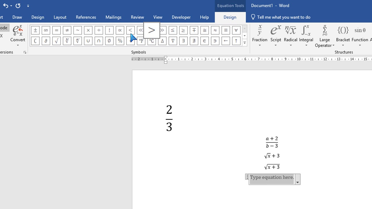 Formules typen in Word - YouTube