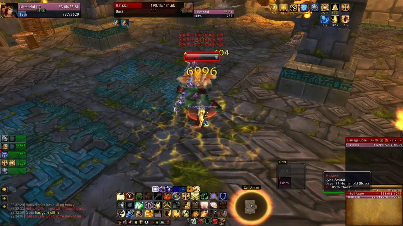 WoW: Protection Paladin solo Halazzi | Zul'Aman Part 3 - YouTube