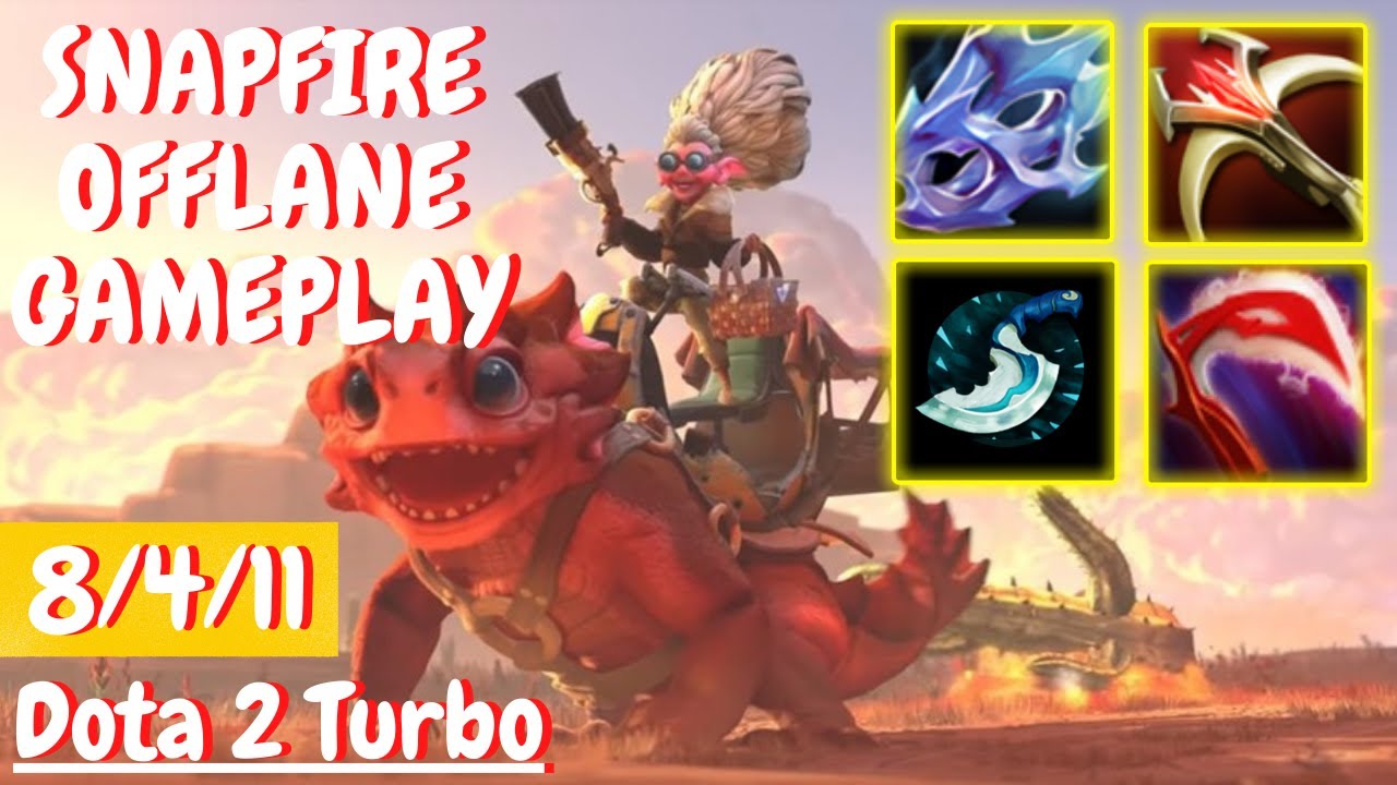 SNAPFIRE OFFLANE Simple Build [DOTA 2 Turbo Gameplay] 7.30 - YouTube