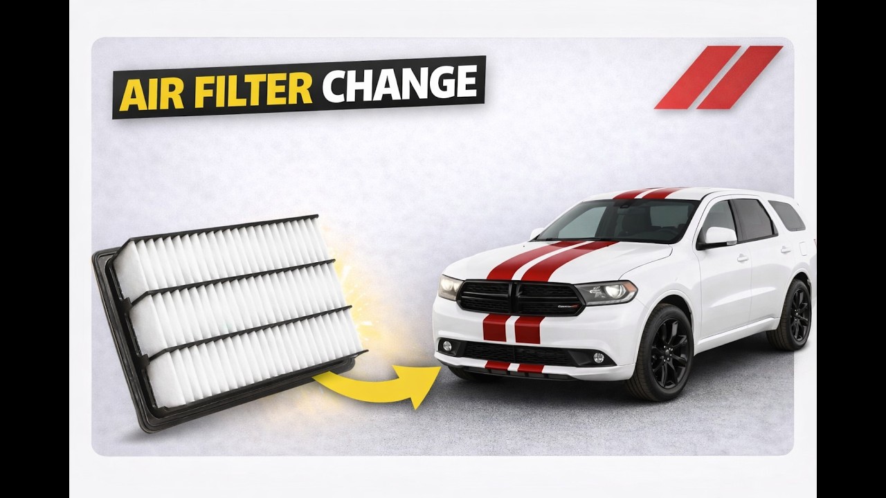 How to Replace Dodge Durango Air Filter | Replacing Dodge Durango Air ...