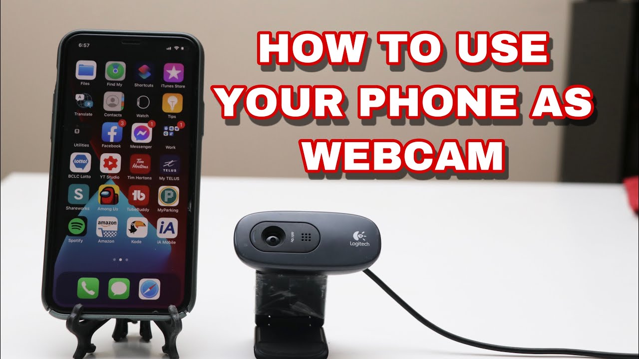 How to Set Up Your phone as Webcam - iPhone and android for ZOOM - OBS ...