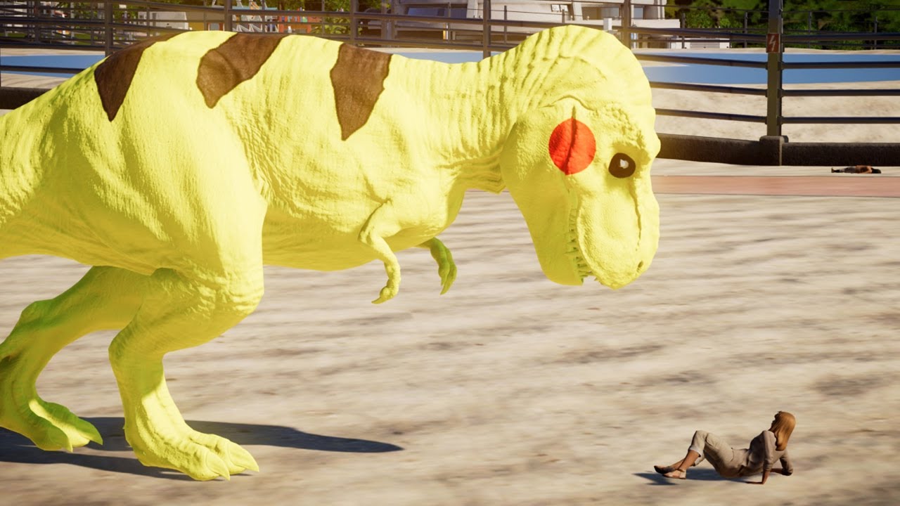 Pikachu Dinosaur 🌍 Tyrannosaurus Pikachu 🌍 Jurassic World Evolution 🌍 ...