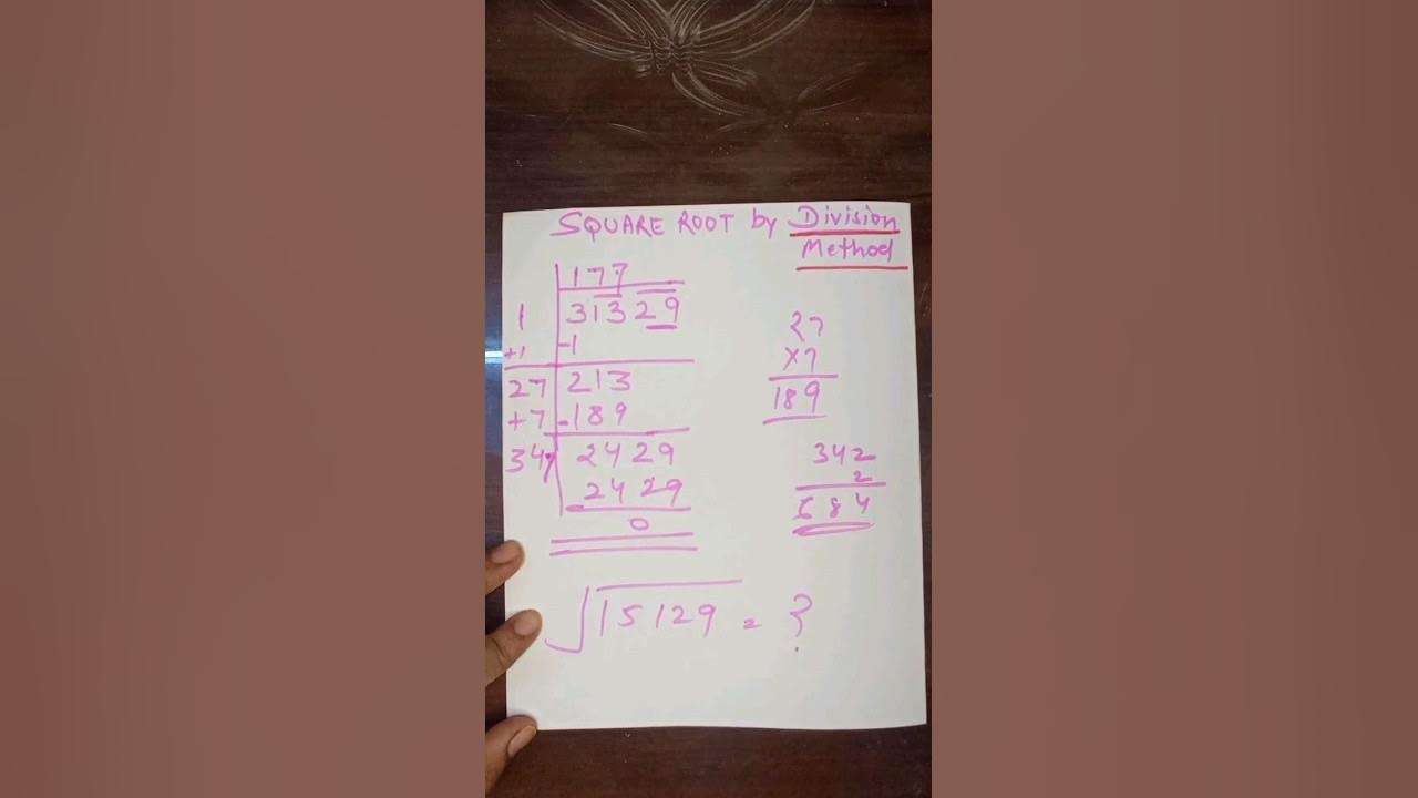 Finding Square Root Using Long Division|Perfect Square #longdivisionmethod #squareroot - YouTube