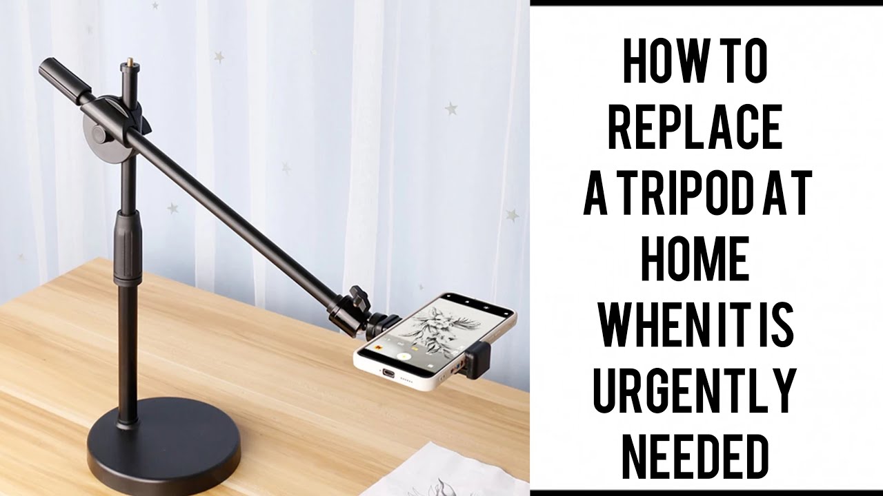 How to replace a tripod at home when it is urgently needed - YouTube