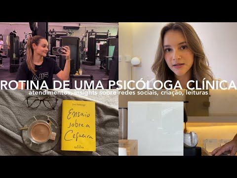 Vlog| Uma semana na minha rotina como psicóloga clínica, insights sobre redes sociais e leituras