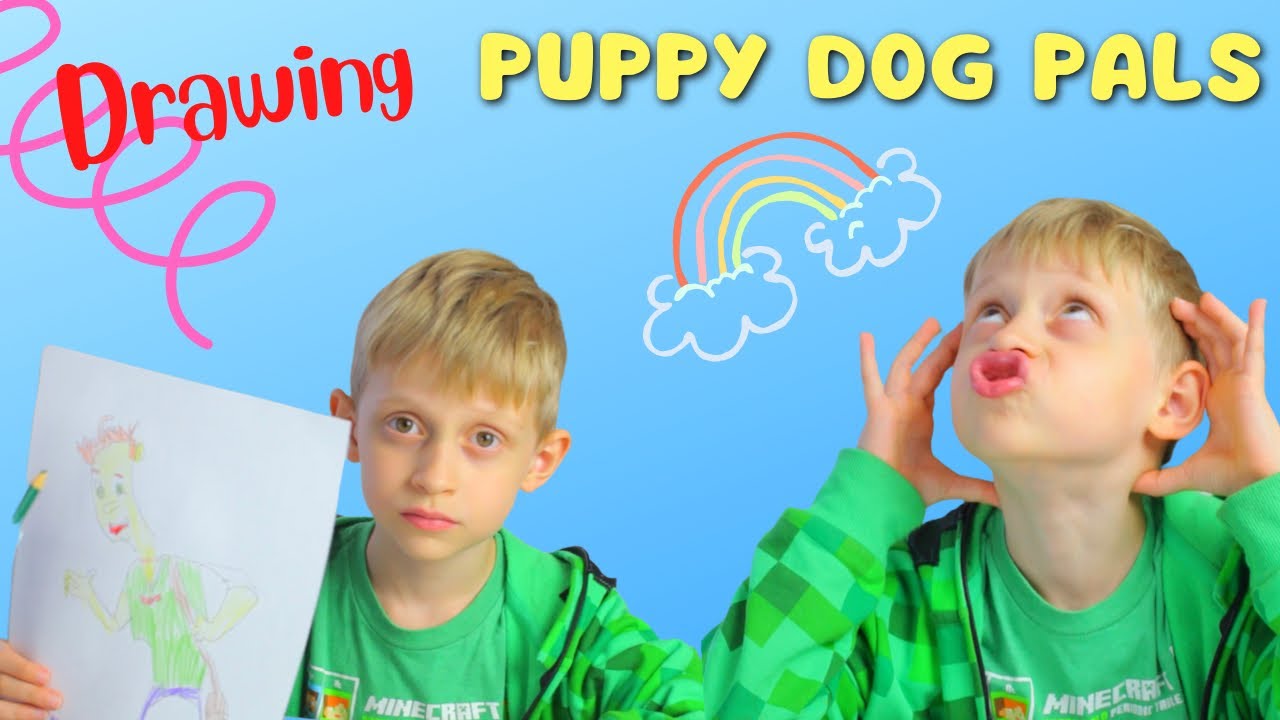 How to draw Bob from Puppy dog pals - YouTube