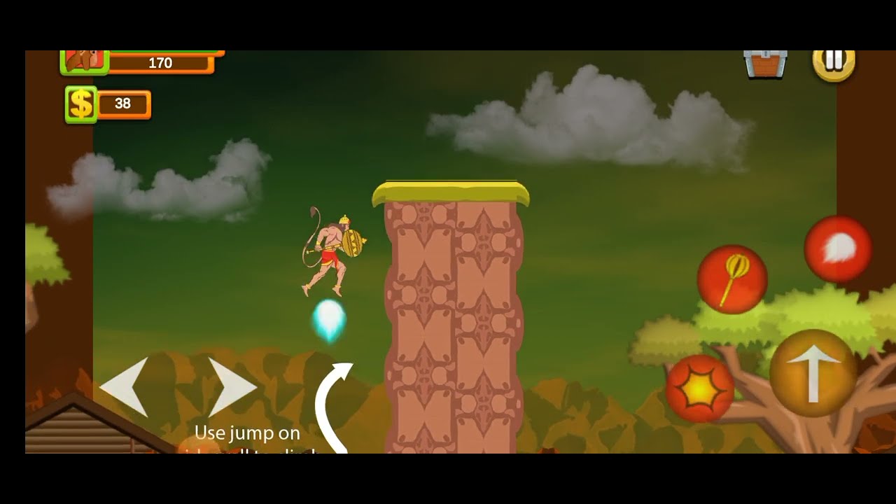 Hanuman ultimate game android game like mario - YouTube
