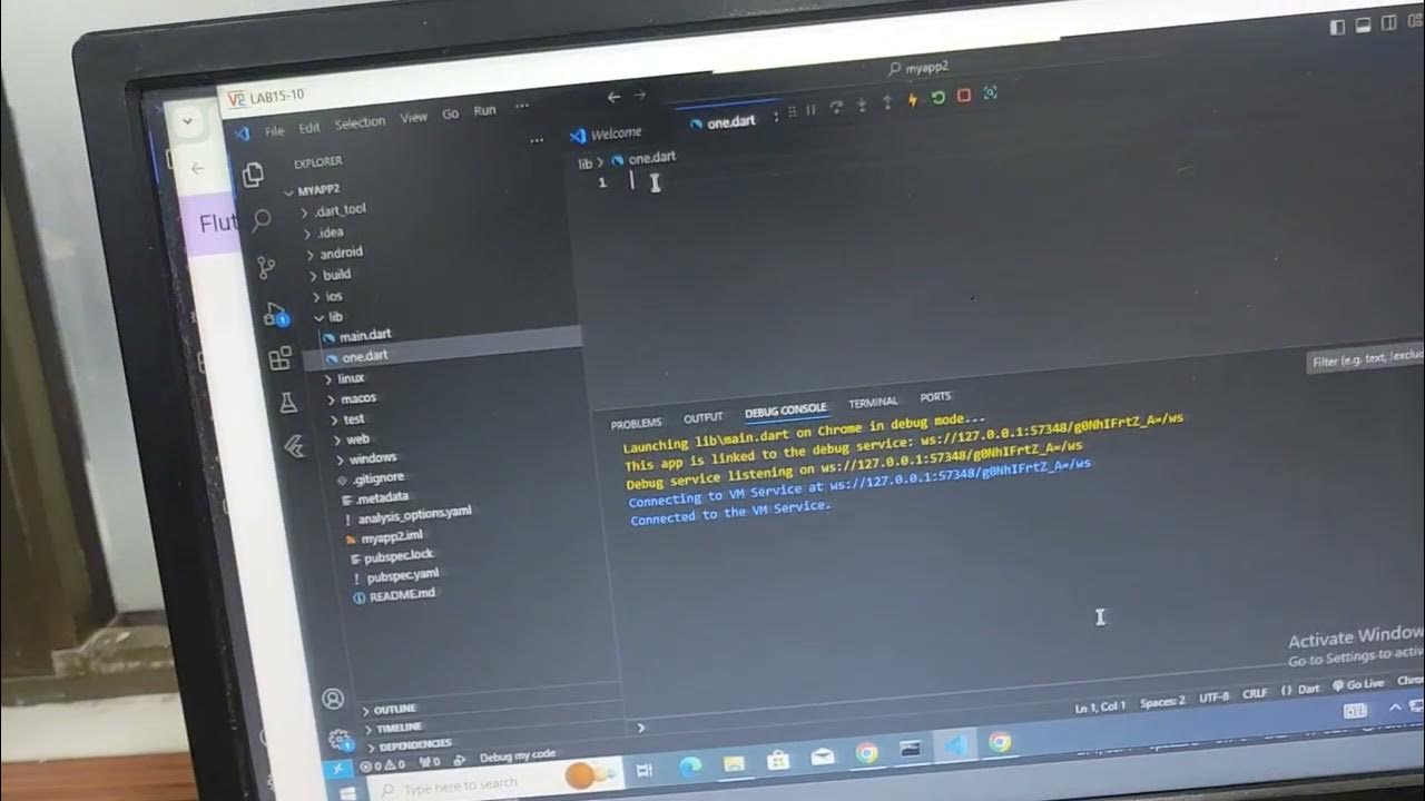 Flutter & Dart (Part 38) How to Create Flutter Project & How to Connect ...