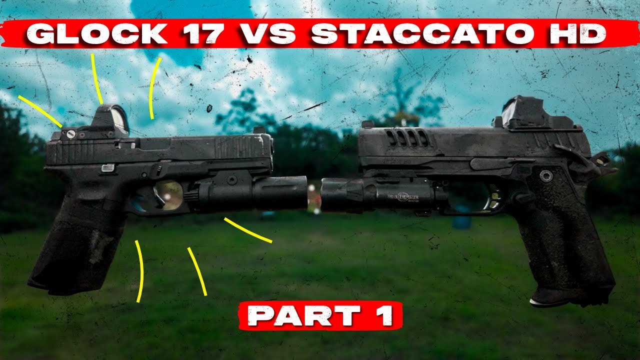 Staccato HD P4 vs Glock 17 (SUPRISING RESULTS)- Part 1 - YouTube