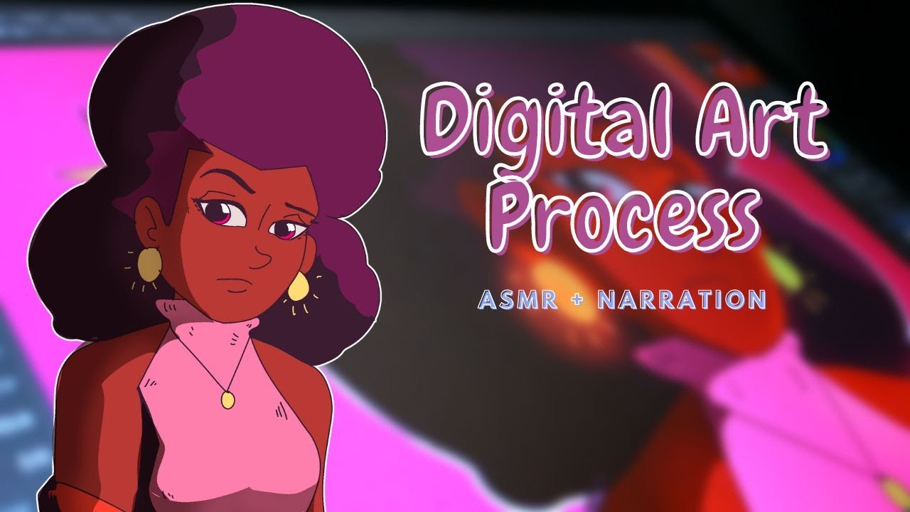 My Digital Art Process | ASMR + Narration - YouTube