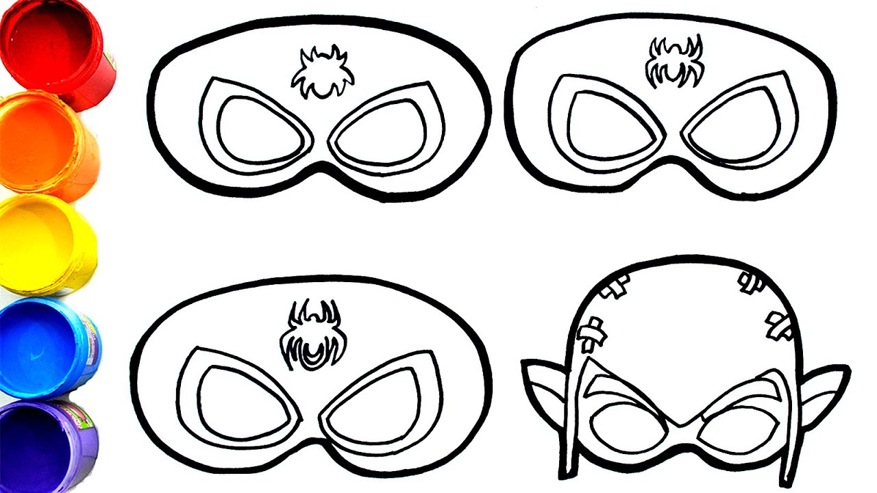 🔴🔴 Learn How To Draw Marvel's Spidey and his amazing friends Mask ...