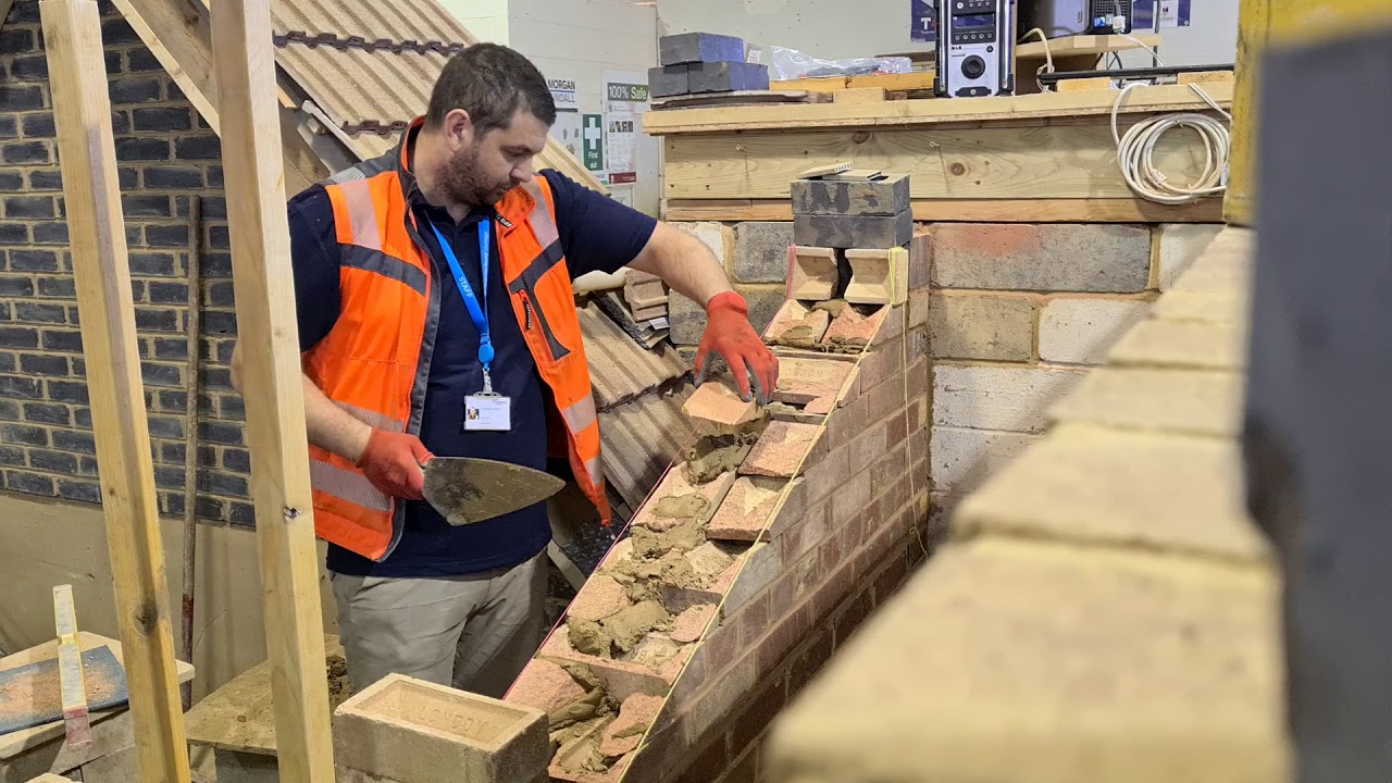 raking cut to string line - YouTube