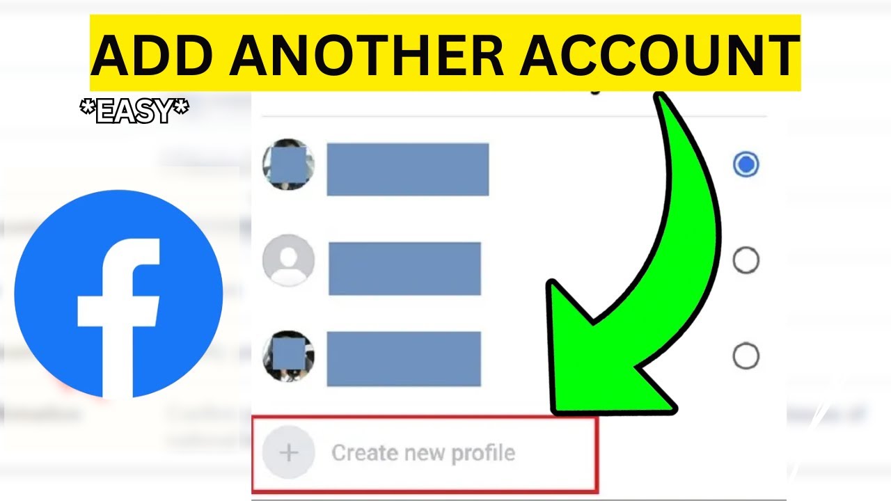 How To Add Another Account on Facebook(EASY) - YouTube