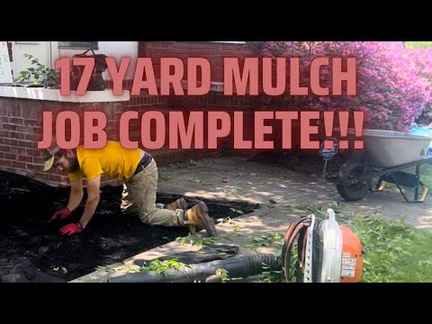 MULCH JOB COMPLETE!!! #hardwork #motivation #dedication - YouTube