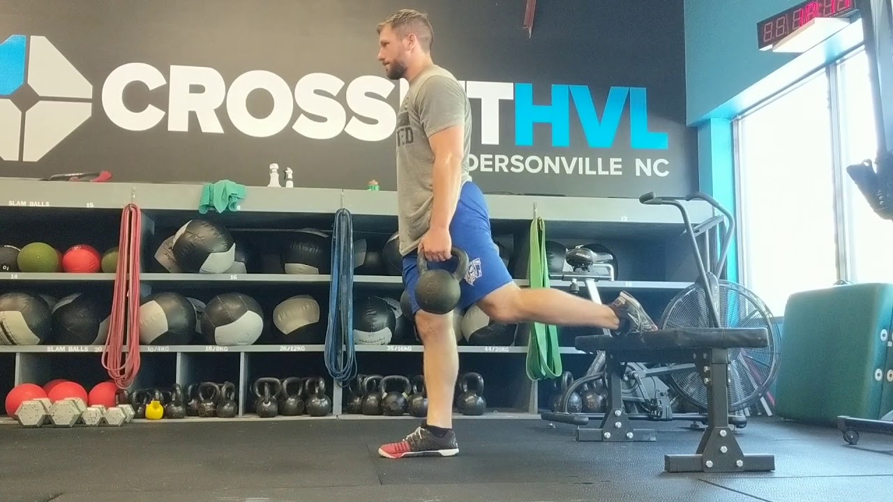 DB/KB Rear Foot Elevated Split Squat (RFE Split Squat) - YouTube