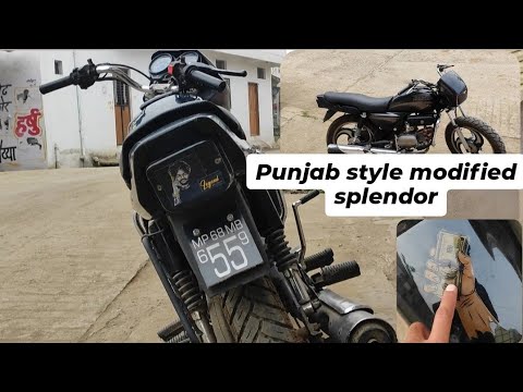 full modified splendor | splendor fat tyre | 100/90/18, 110.90 18 ...