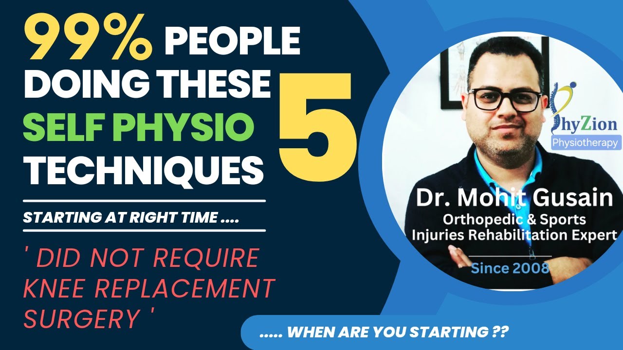 5 Self Physiotherapy Techniques to avoid Knee Replacement - YouTube