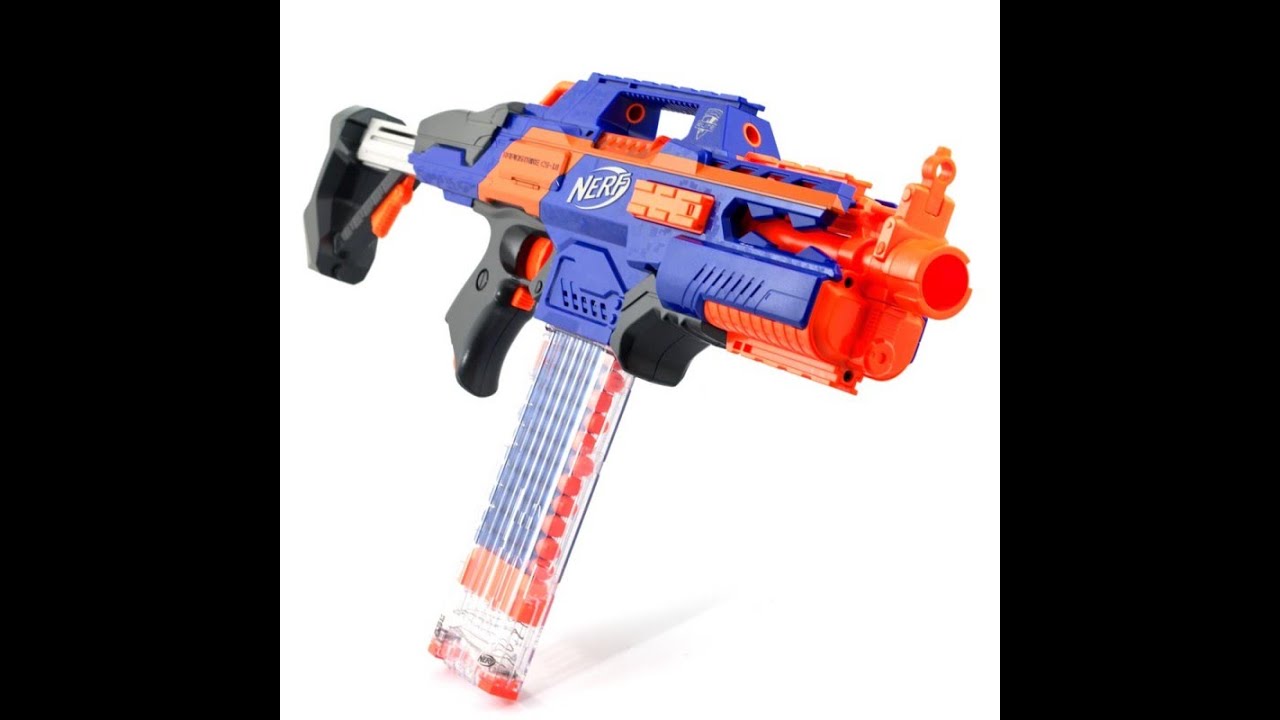 Nerf N-strike elite Rapidstrike CS-18 Review and firing! - YouTube