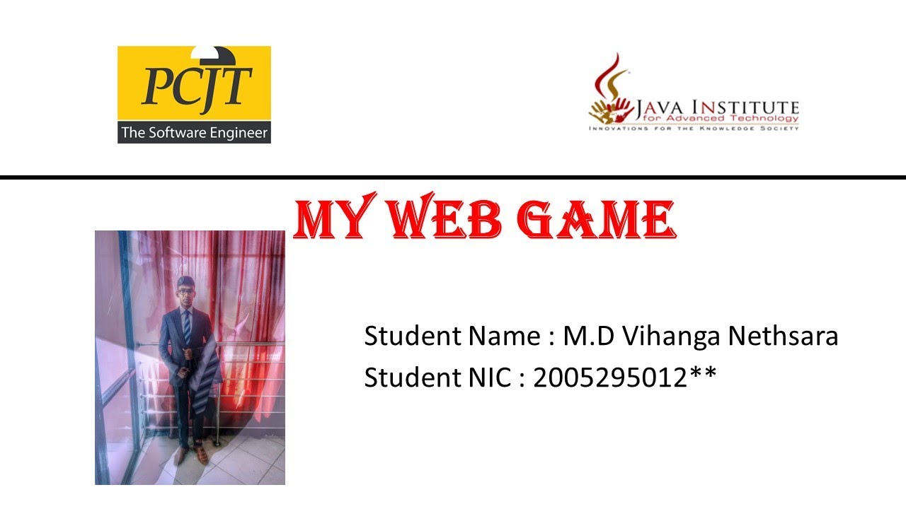 #html #css #javascript | 2D Game Development Project | Java Institute ...