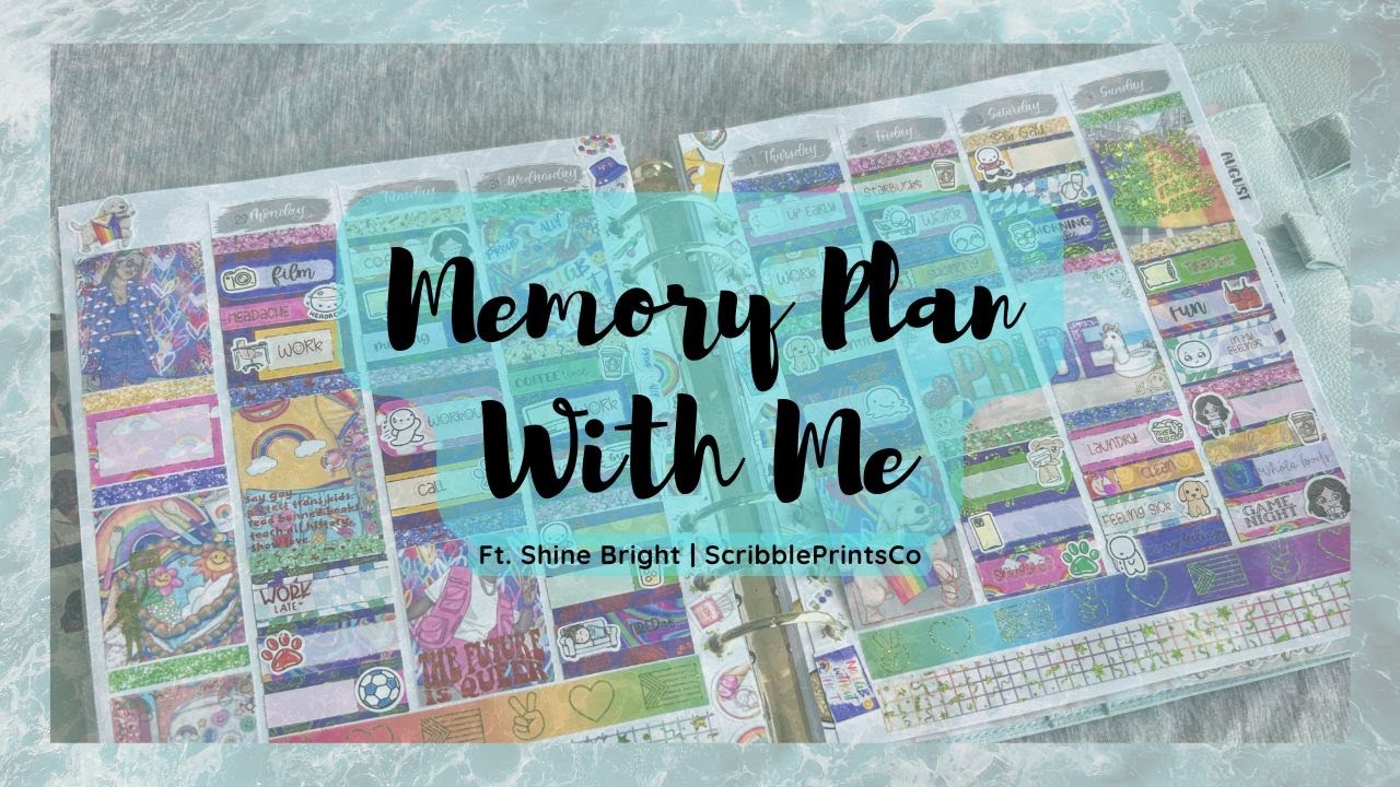 Memory Plan With Me | Shine Bright (ScribblePrintsCo) - YouTube