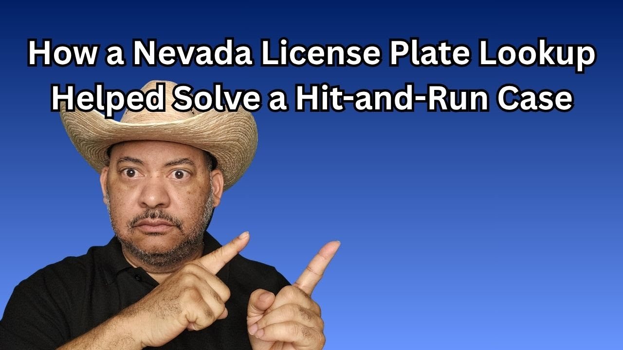 How a Nevada License Plate Lookup Helped Solve a Hit-and-Run Case - YouTube