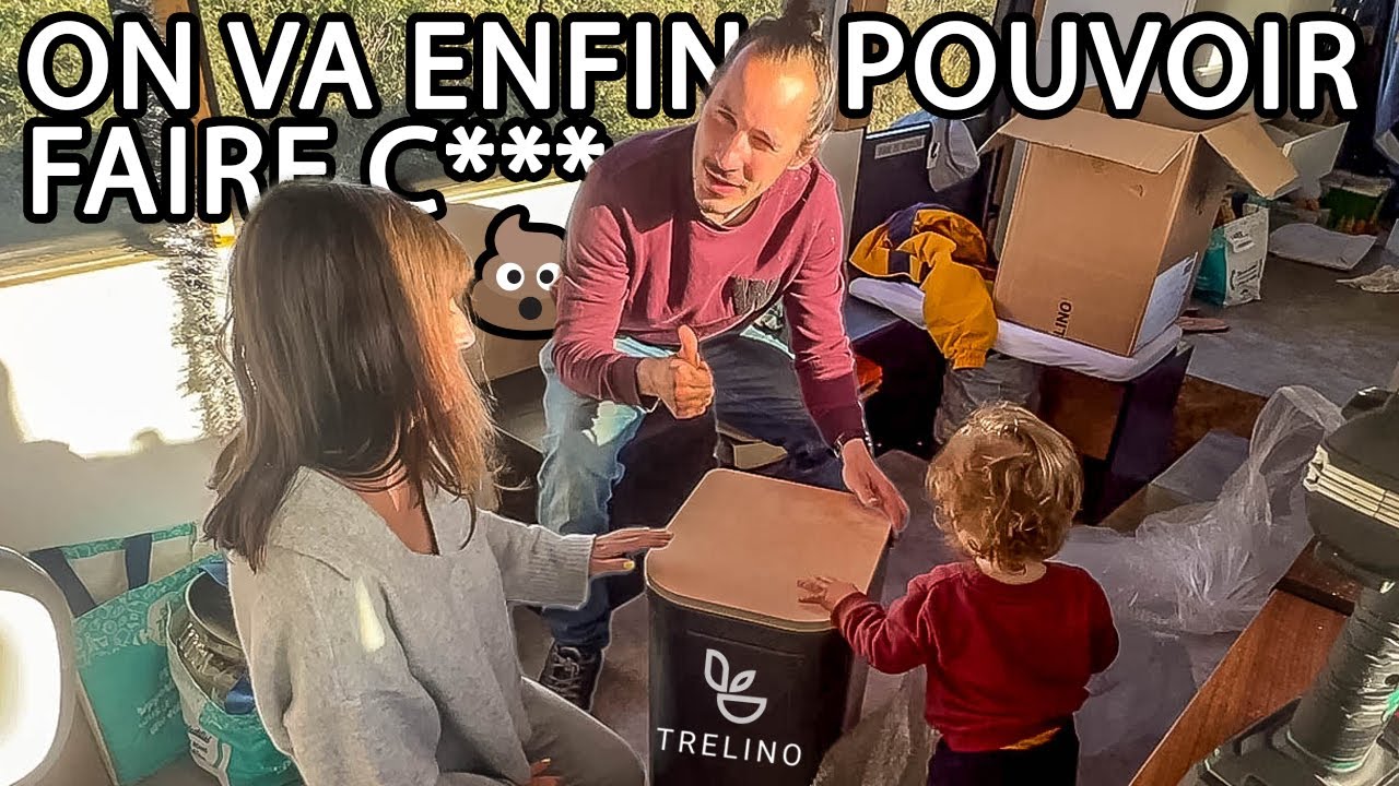 100. ON EMMENAGE DANS NOTRE BUS et on installe NOS SUPER TOILETTES ! 🚽 ...