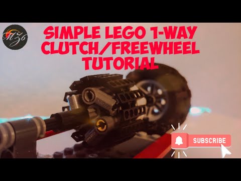 SIMPLE Lego Freewheel/1 Way clutch TUTORIAL | A77uro's Design - YouTube