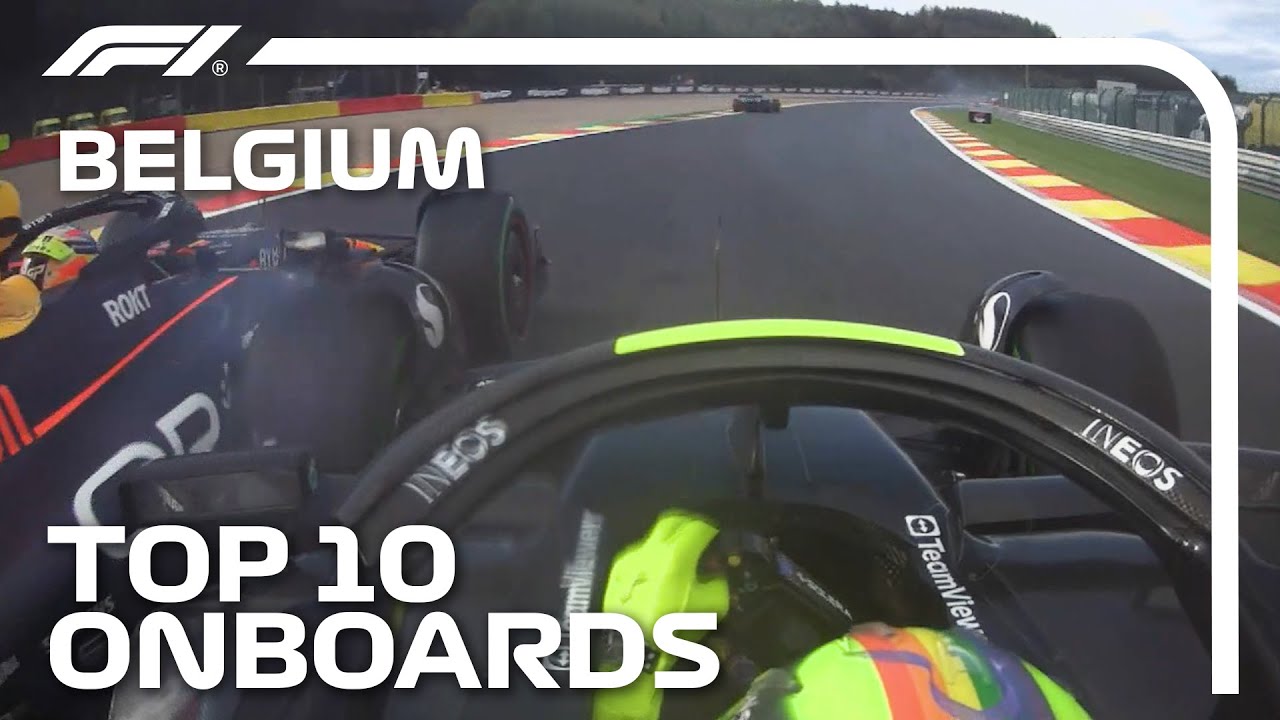 Piastri And Sainz Collide And The Top 10 Onboards | 2023 Belgian Grand ...