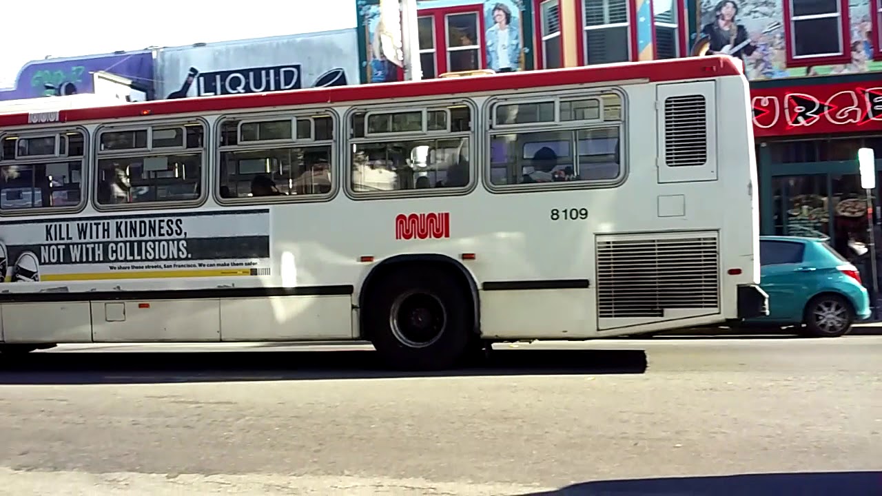 SF Muni 8109 on Route 33 - YouTube