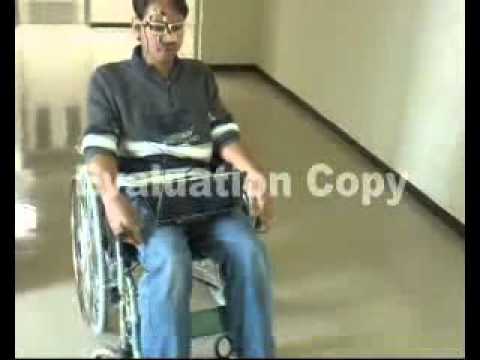 Wheelchair controlled by eye - YouTube