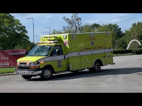 ⭐️SERVING DISNEY WORLD⭐️ REEDY CREEK ADVANCED LIFE SUPPORT UNIT 41 GOES ...