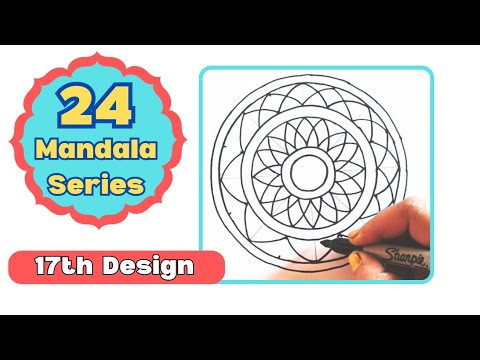 Very easy mandala art for kids and beginners | Rangoli design #mandala ...