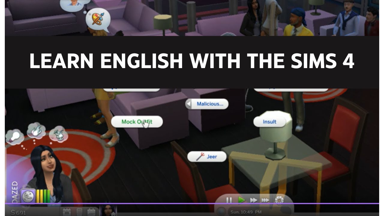 LEARN ENGLISH WITH THE SIMS 4 - YouTube